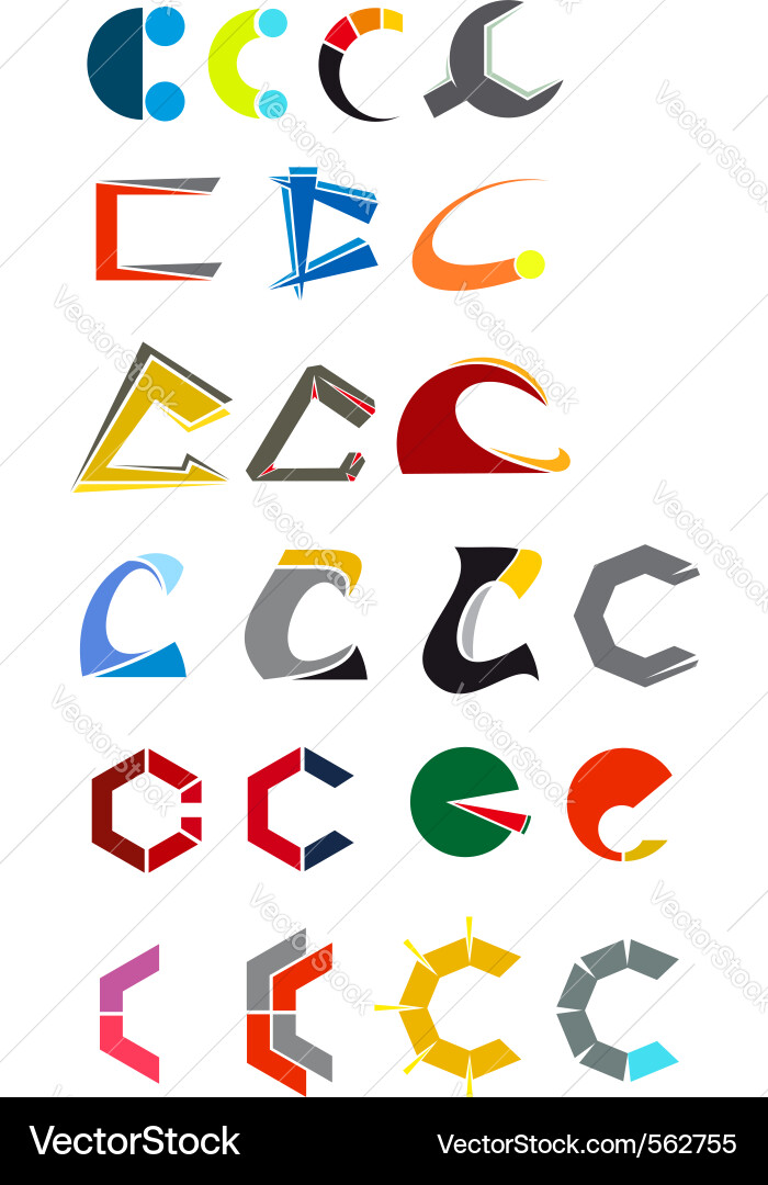 Alphabet symbols Royalty Free Vector Image - VectorStock