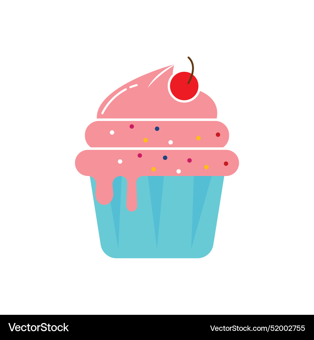 Cup cake Royalty Free Vector Image - VectorStock
