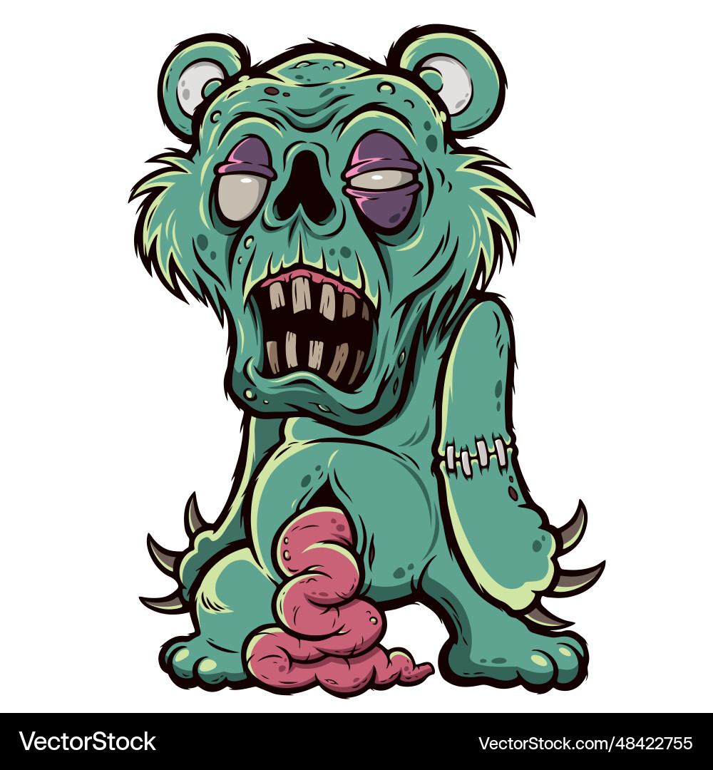 Evil bear Royalty Free Vector Image - VectorStock