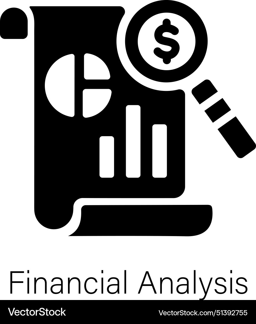 Financial analysis Royalty Free Vector Image - VectorStock