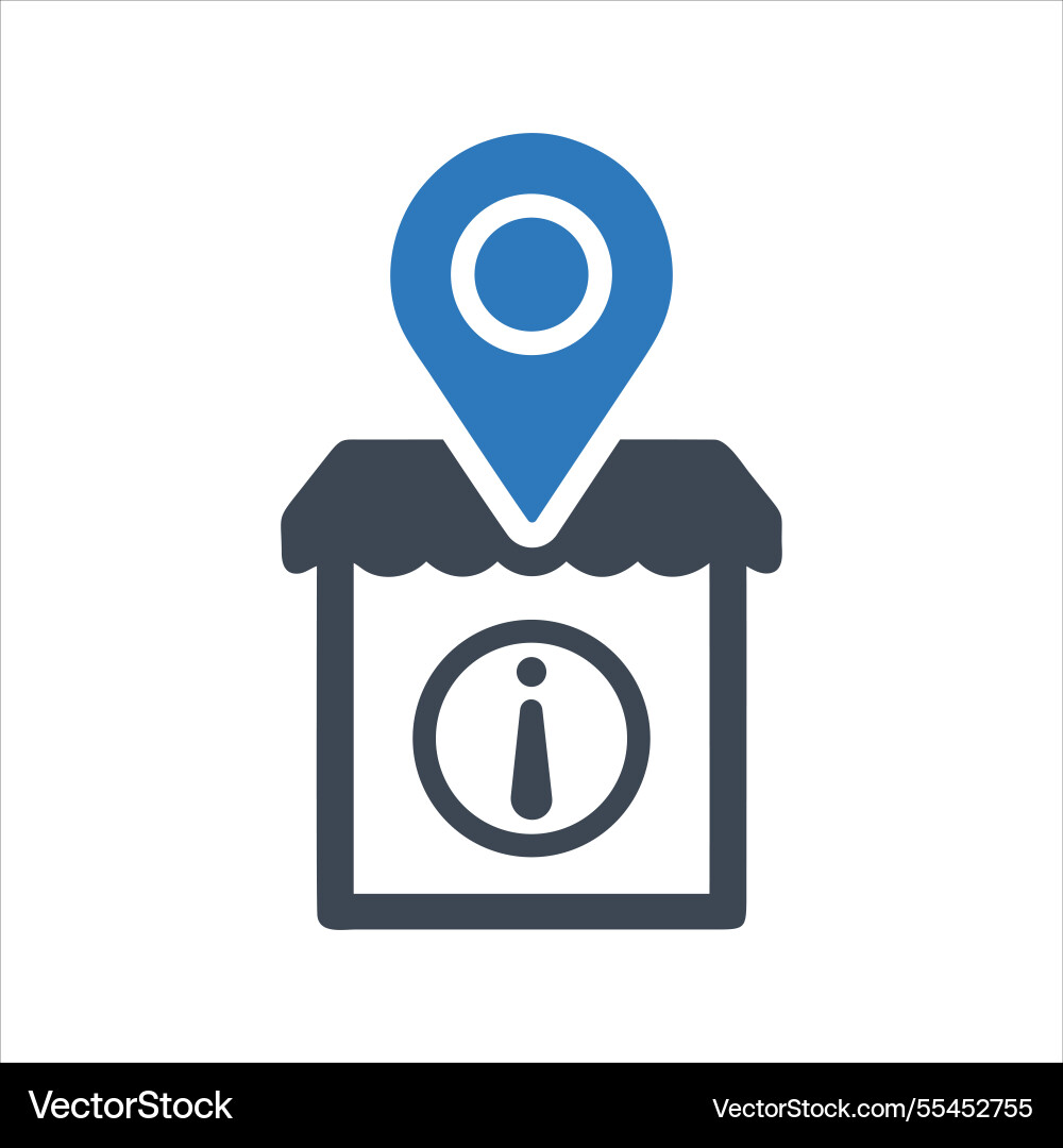 Information point icon Royalty Free Vector Image