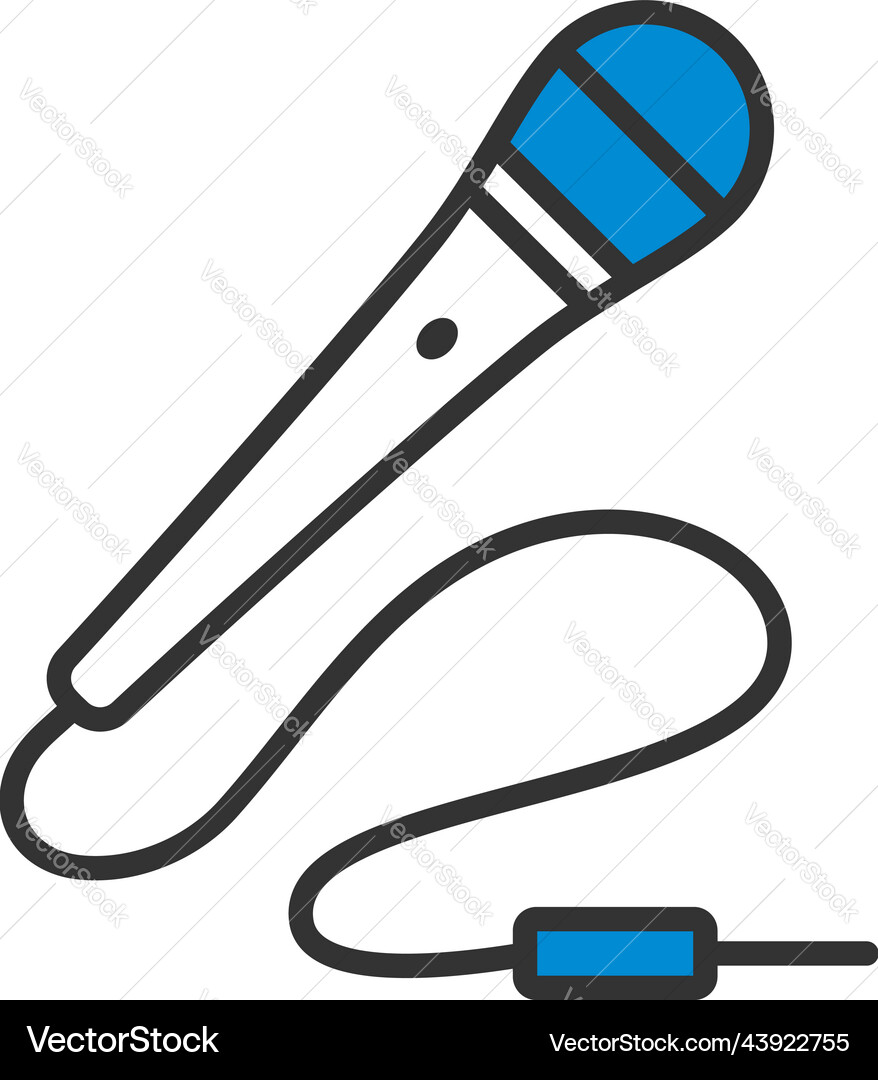 Karaoke microphone icon Royalty Free Vector Image