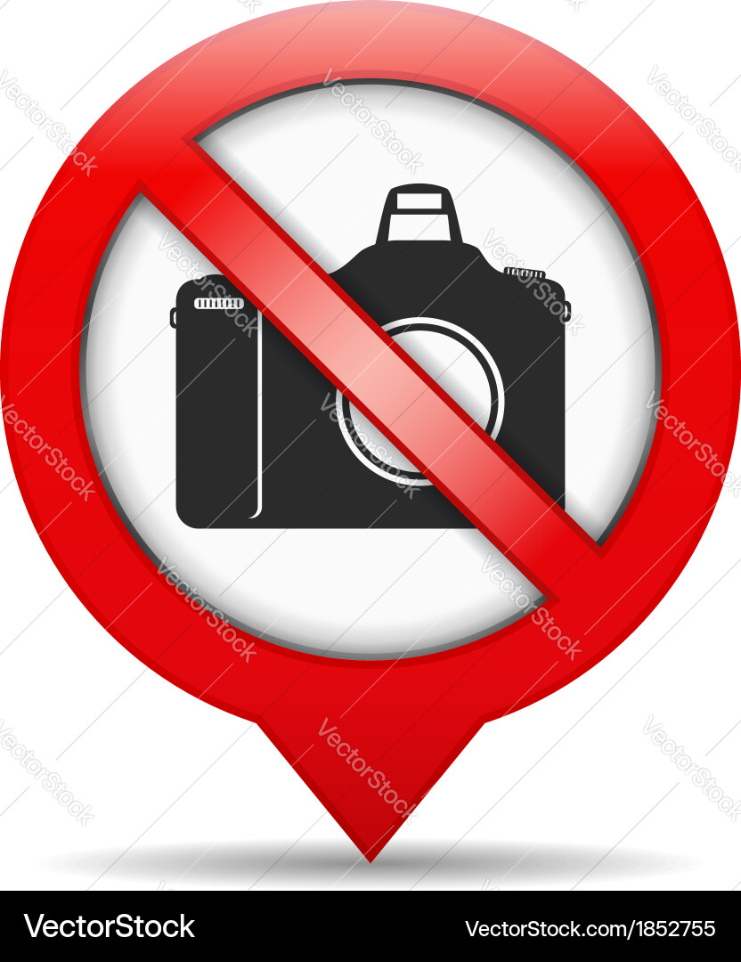 No photo sign Royalty Free Vector Image - VectorStock
