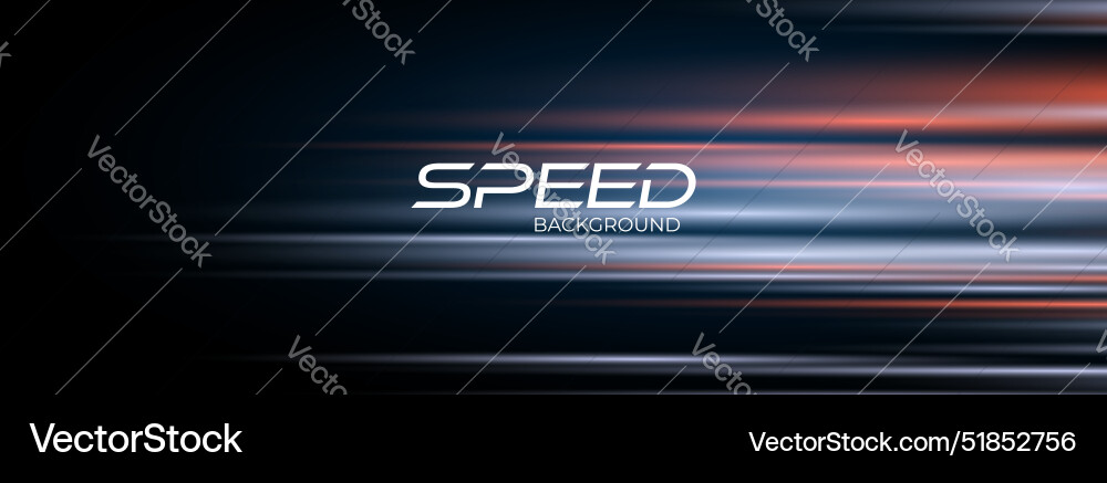 Blue and red high-speed background movement light Vector Image