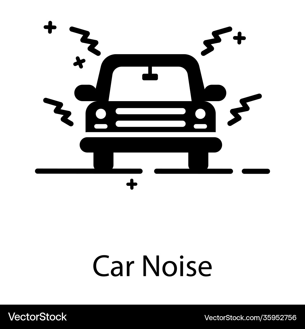 Car noise Royalty Free Vector Image - VectorStock