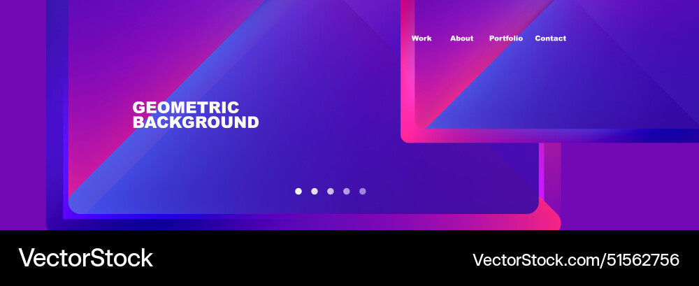 Gradient triangles composition with bright fluid Vector Image