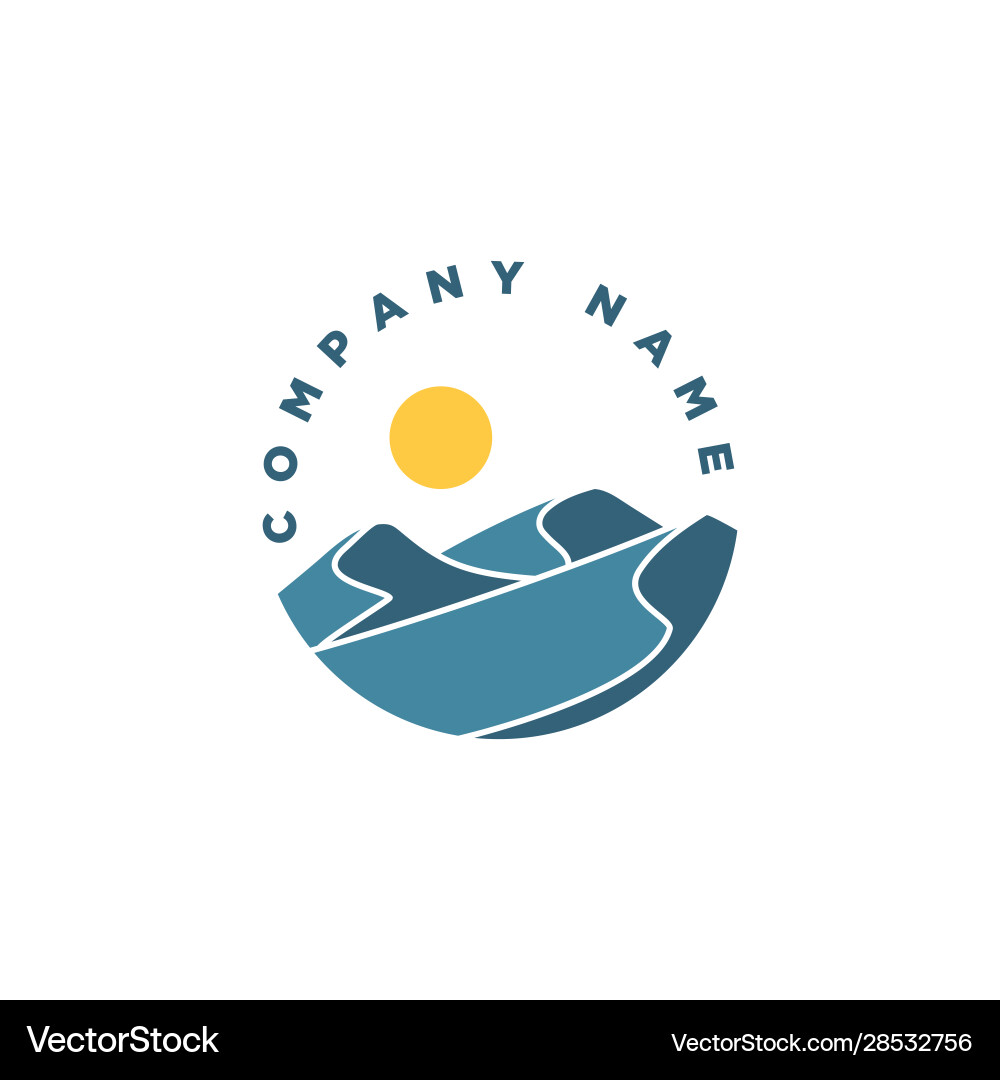 Landscape logo Royalty Free Vector Image - VectorStock