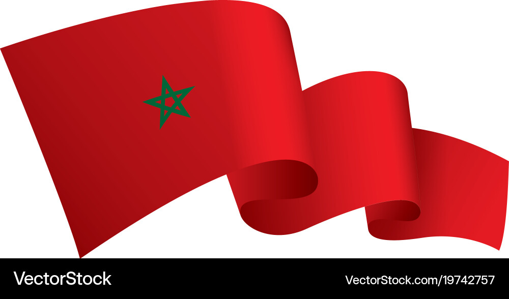 Morocco flag Royalty Free Vector Image - VectorStock