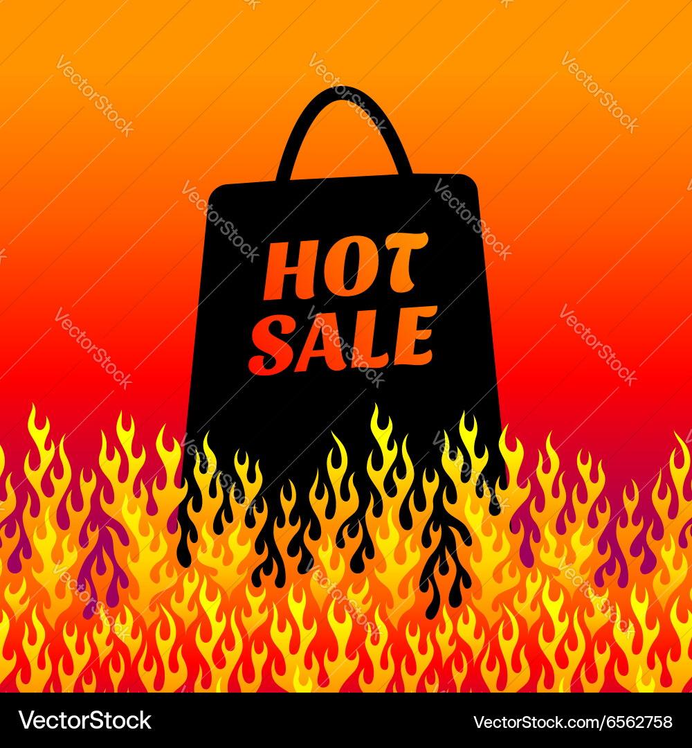 Fire background sale Royalty Free Vector Image