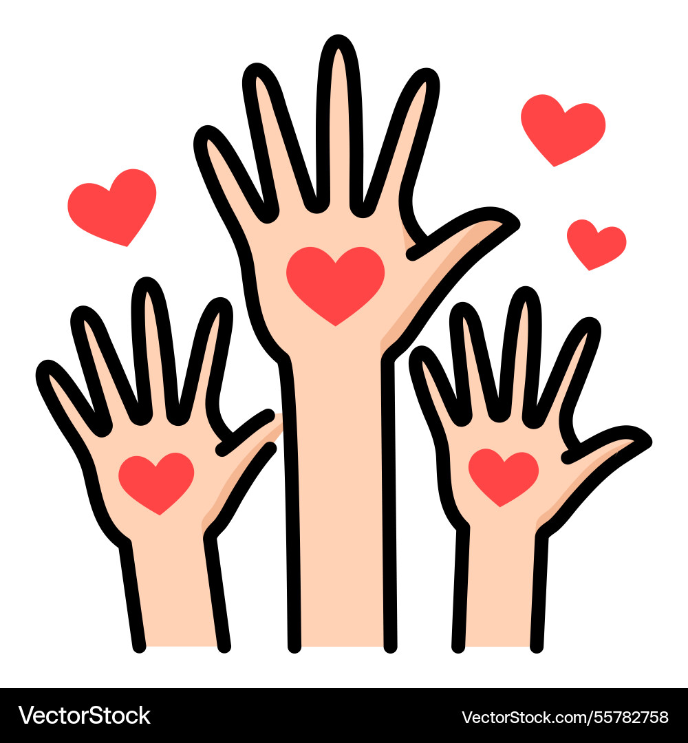 Volunteer color icon Royalty Free Vector Image