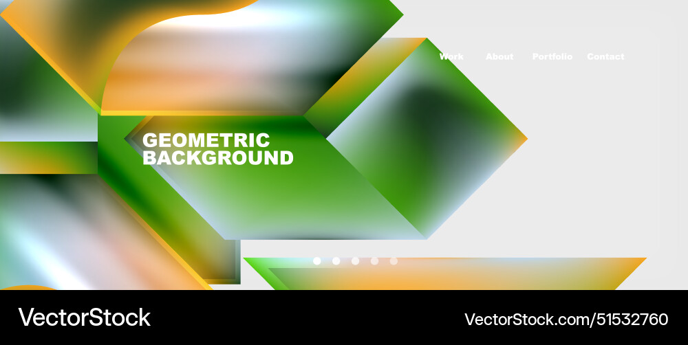 Abstract Geometric Shapes Web Design Page Vector Image