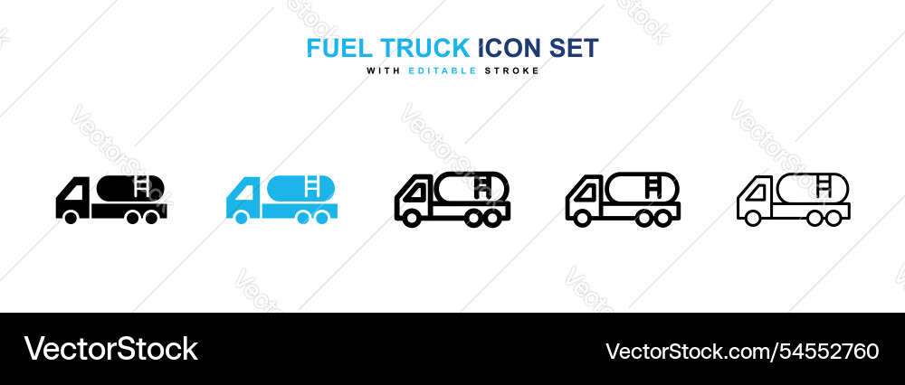 Fuel truck icon Royalty Free Vector Image - VectorStock