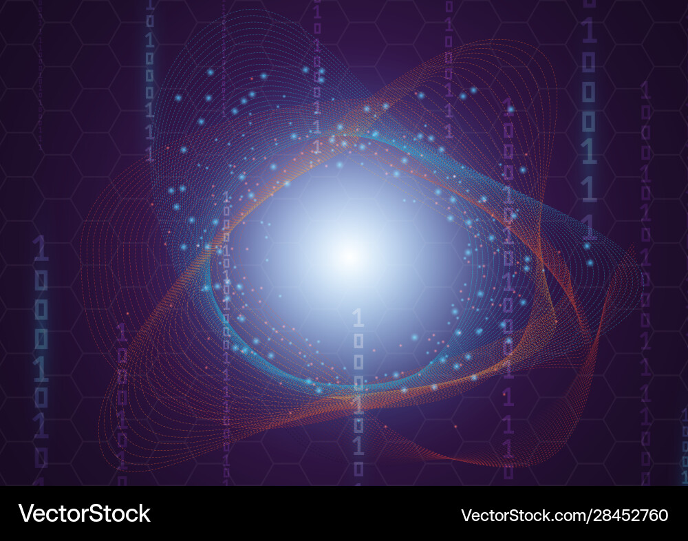 High tech technology geometric Royalty Free Vector Image