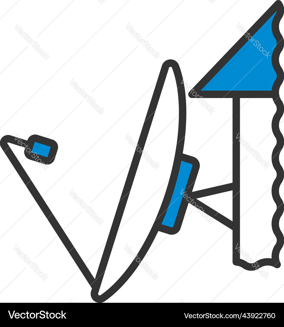 Satellite antenna icon Royalty Free Vector Image