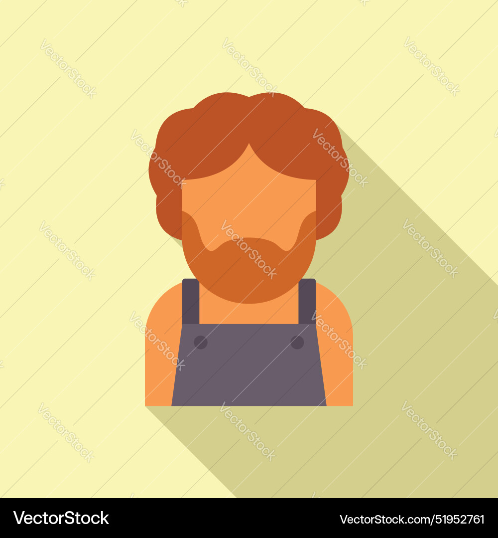 Construction worker avatar showing a builder Vector Image