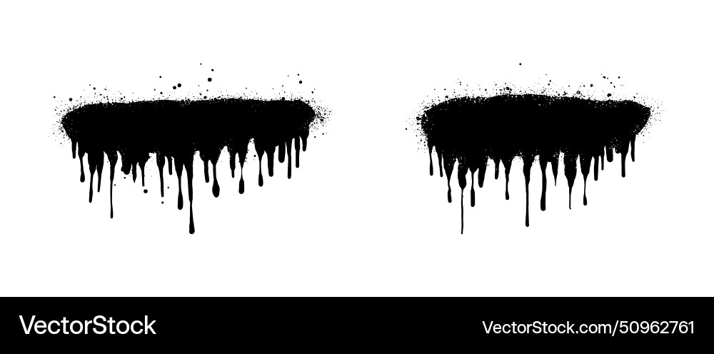 Set of abstract background spray paint graffiti Vector Image