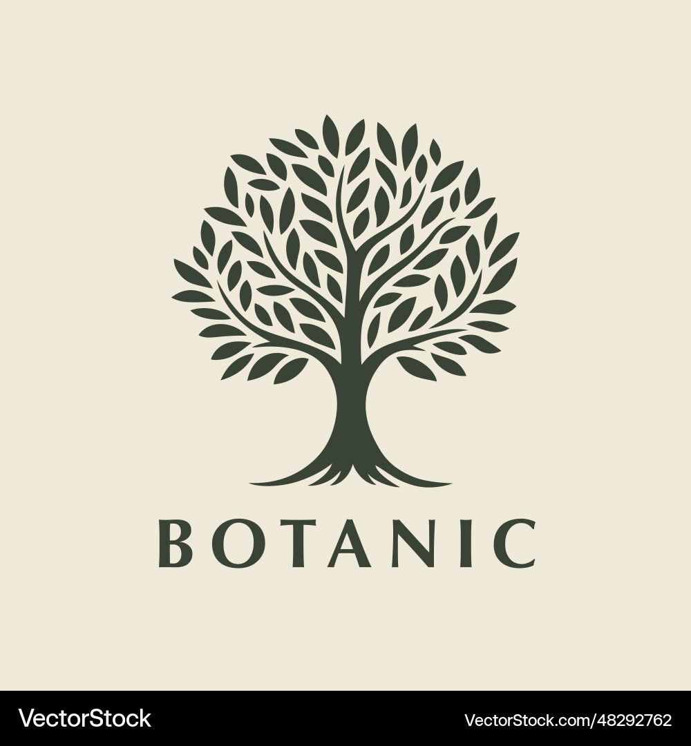 Botanic tree logo mark icon design 3 Royalty Free Vector Botanic tree logo mark icon design 3 Royalty Free Vector