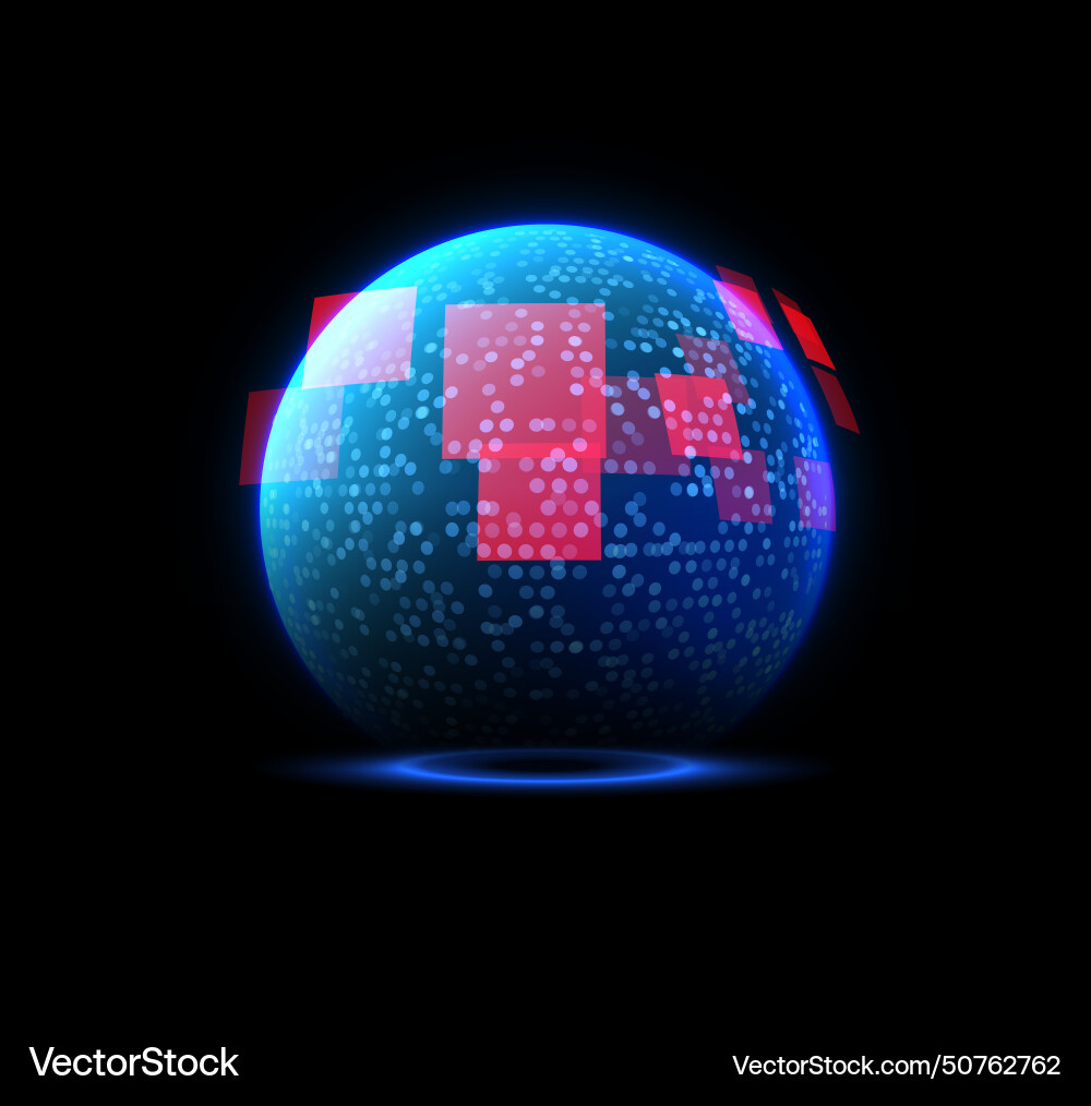 Image of an invincible protective bubble Vector Image