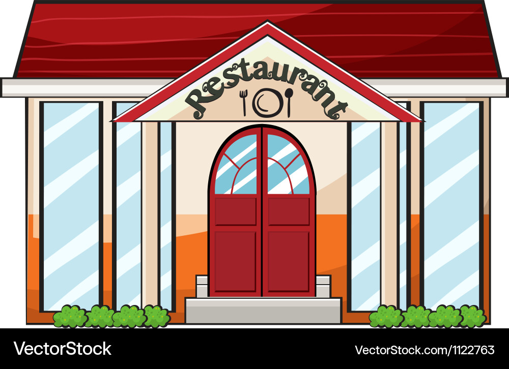 A restaurant Royalty Free Vector Image - VectorStock