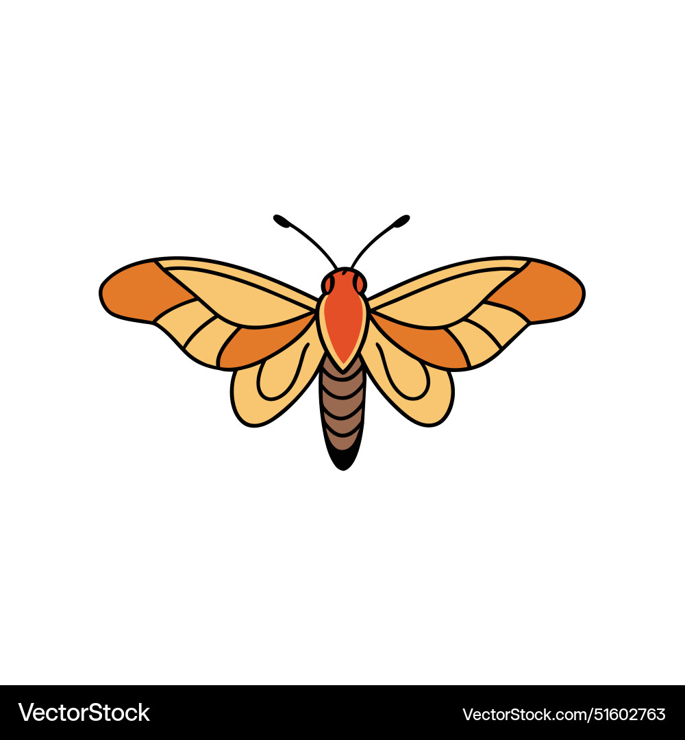 Atlas moth butterfly jumps icon Royalty Free Vector Image