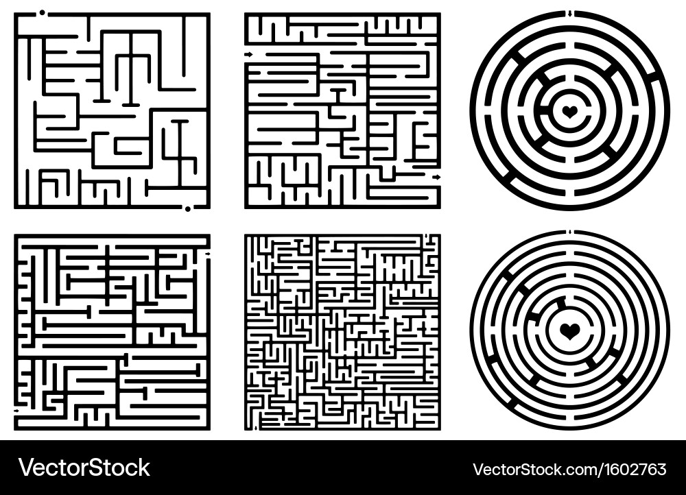 Circular Maze Vector Images (over 2,600)