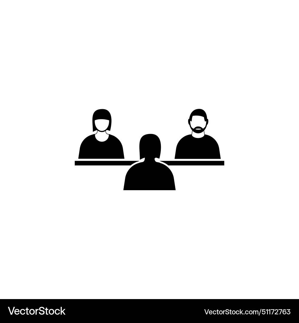 Political debates flat icon Royalty Free Vector Image