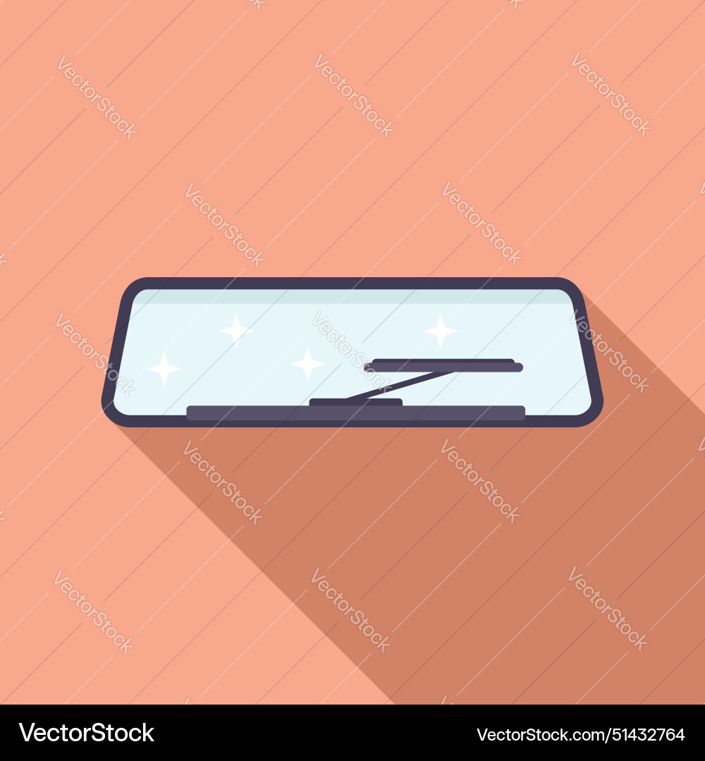 Clean rear car windshield Royalty Free Vector Image
