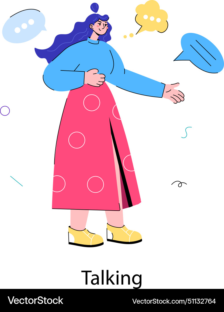 Talking Royalty Free Vector Image - VectorStock