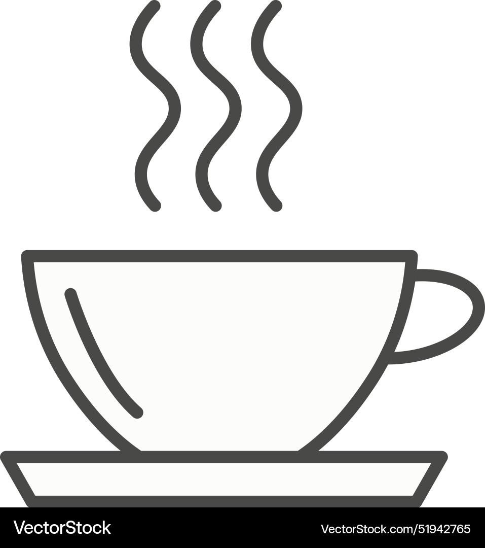 Cup of coffee icon Royalty Free Vector Image - VectorStock