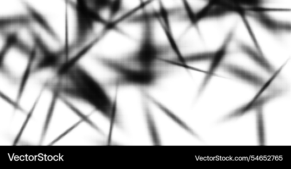 Monochrome printing raster abstract halftone Vector Image