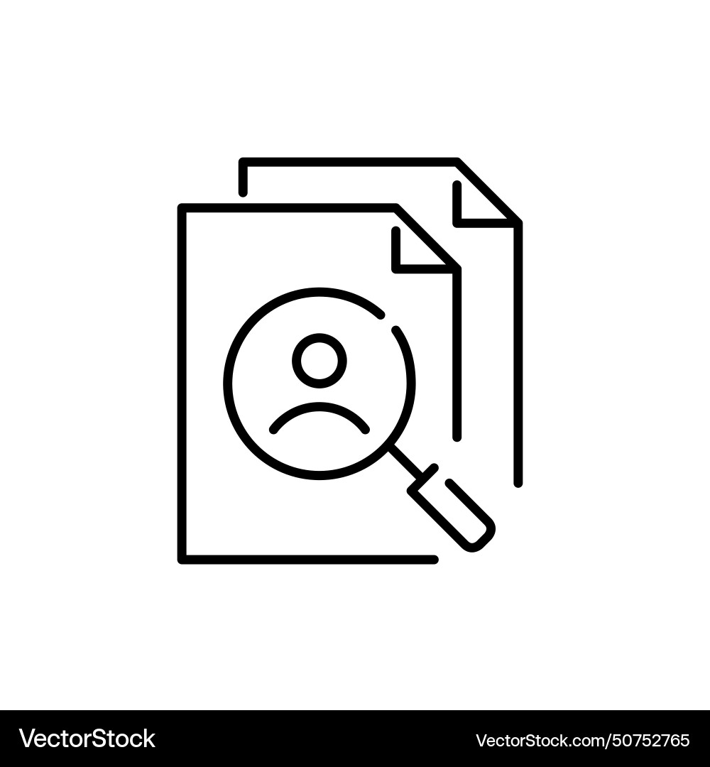 Recruitment search through resume evaluation Vector Image