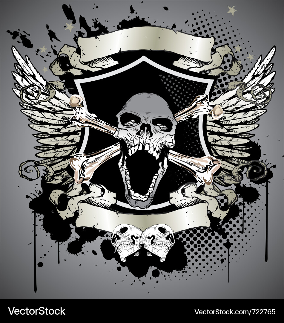 Skull design Royalty Free Vector Image - VectorStock