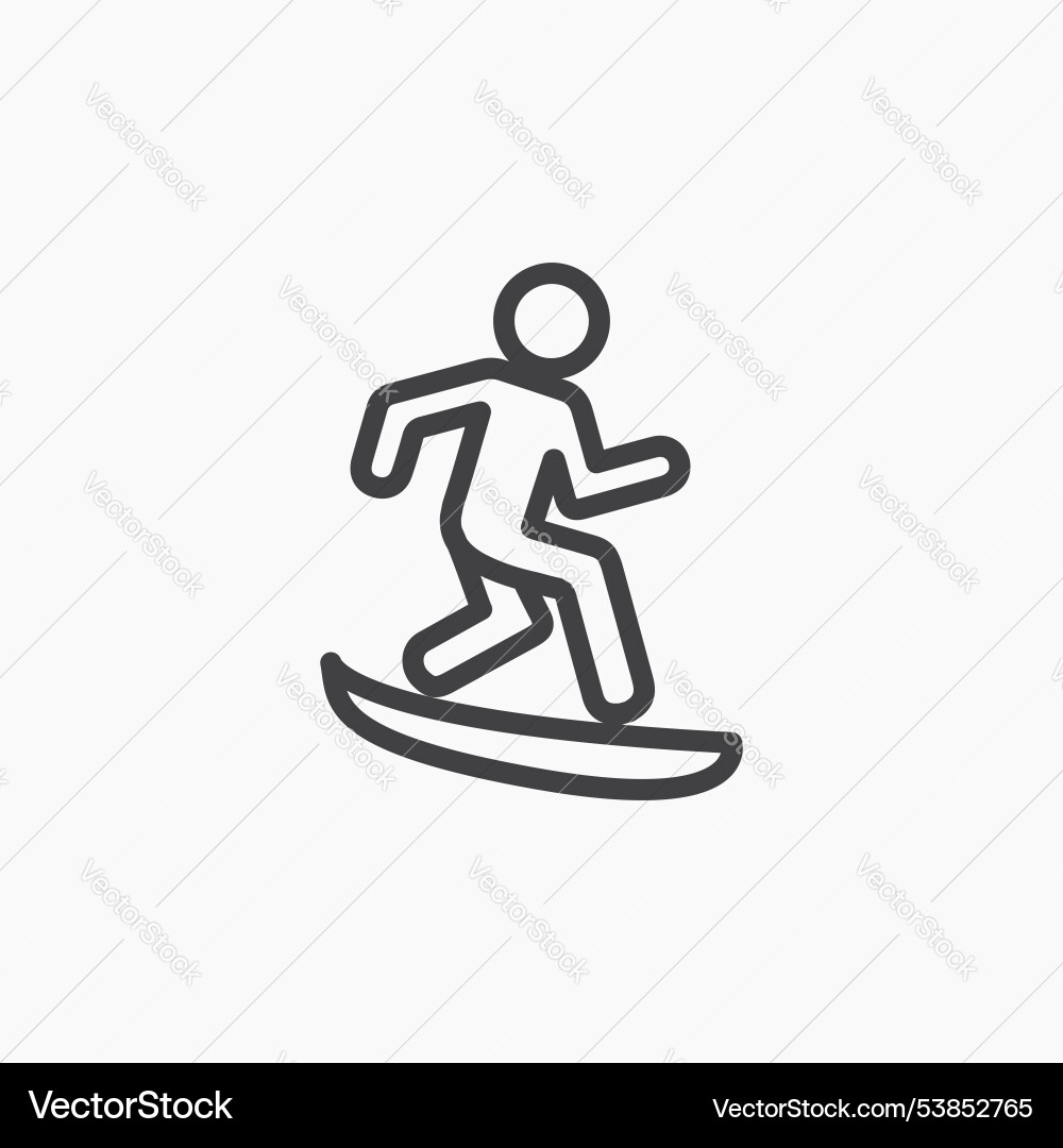 Surfer icon set Royalty Free Vector Image - VectorStock