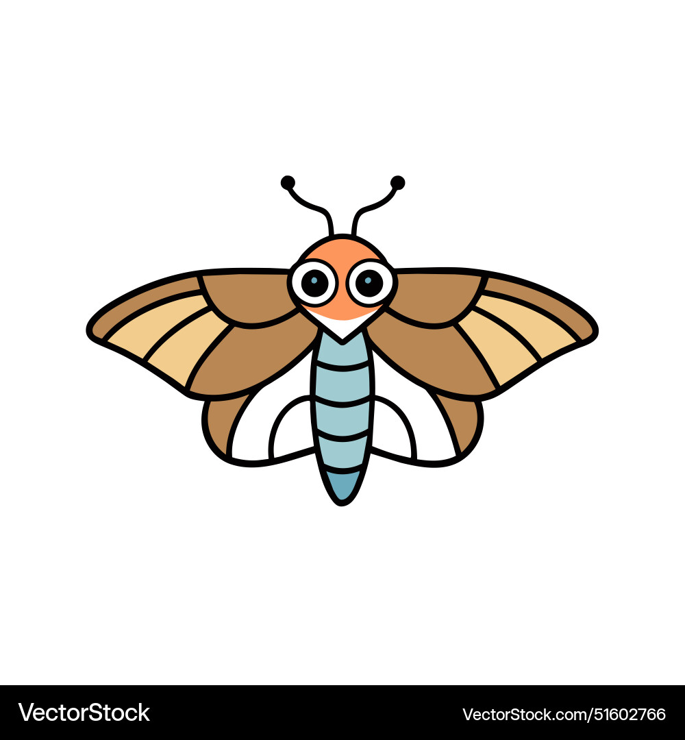 Atlas moth butterfly learns icon Royalty Free Vector Image