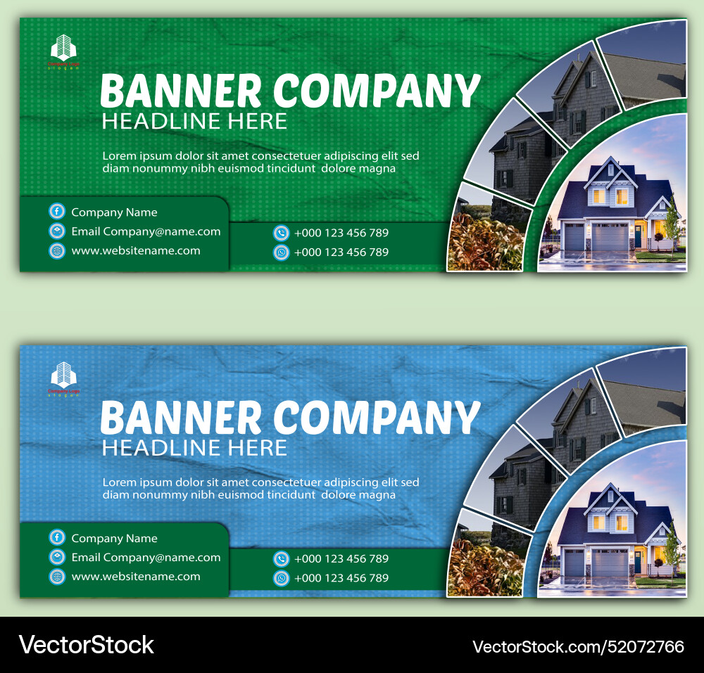 Banner company Royalty Free Vector Image - VectorStock