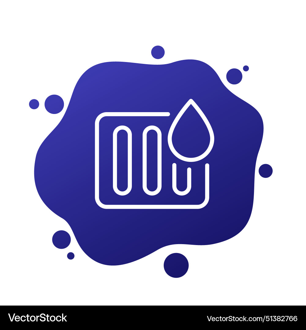 Drainage or drain line icon Royalty Free Vector Image