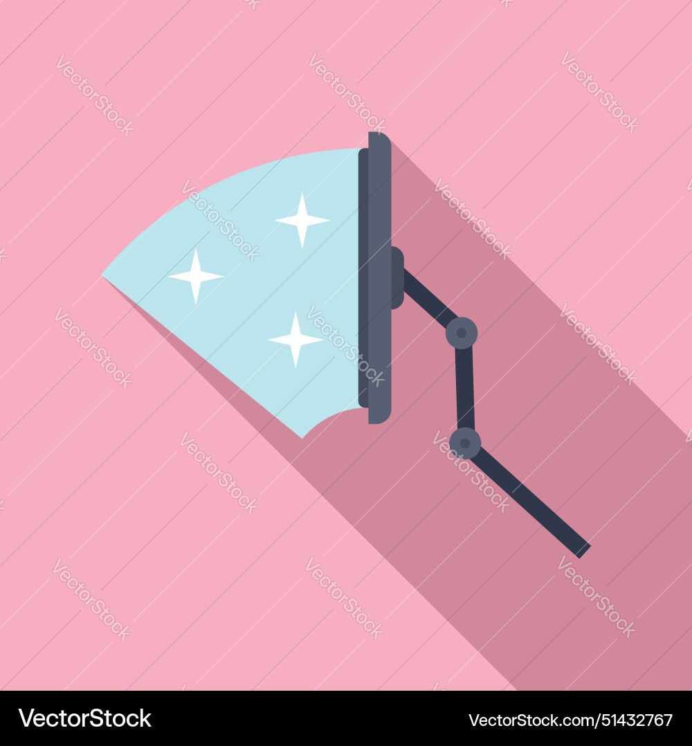 Cartoon window cleaner squeegee on pink background