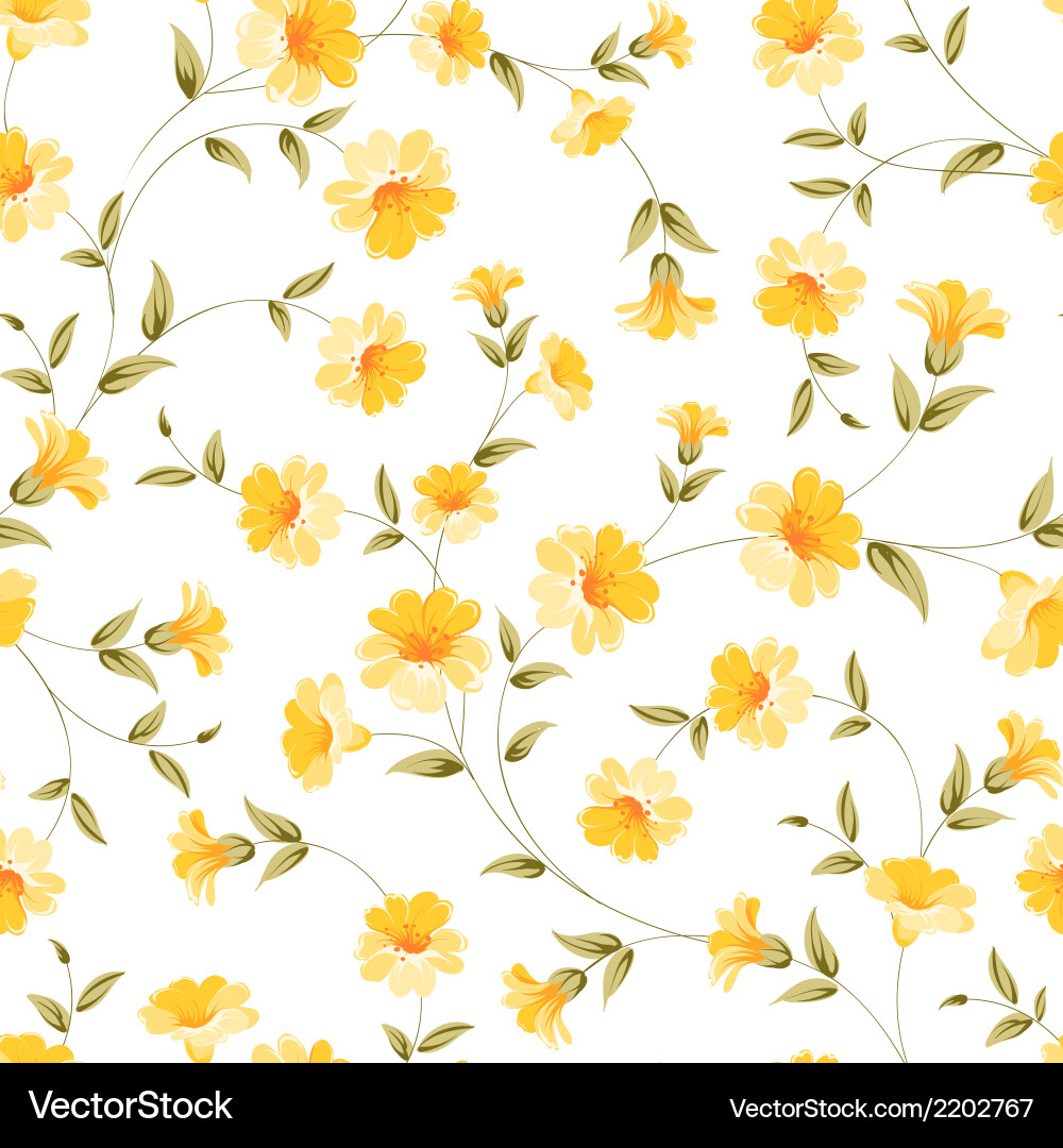 Elegant flowers fabric Royalty Free Vector Image