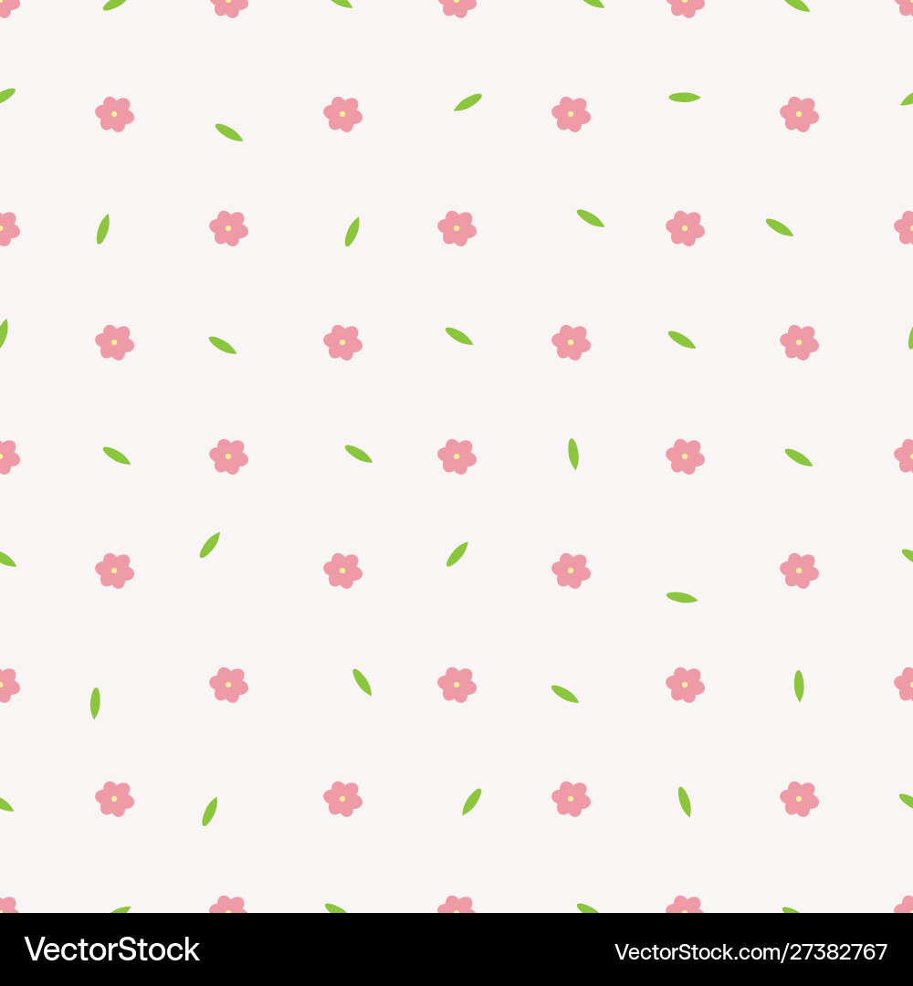 Floral Seamless Flower Pattern Royalty Free Vector Image