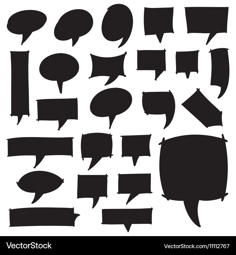 Marker Speech Bubbles & Pointers Royalty Free Vector