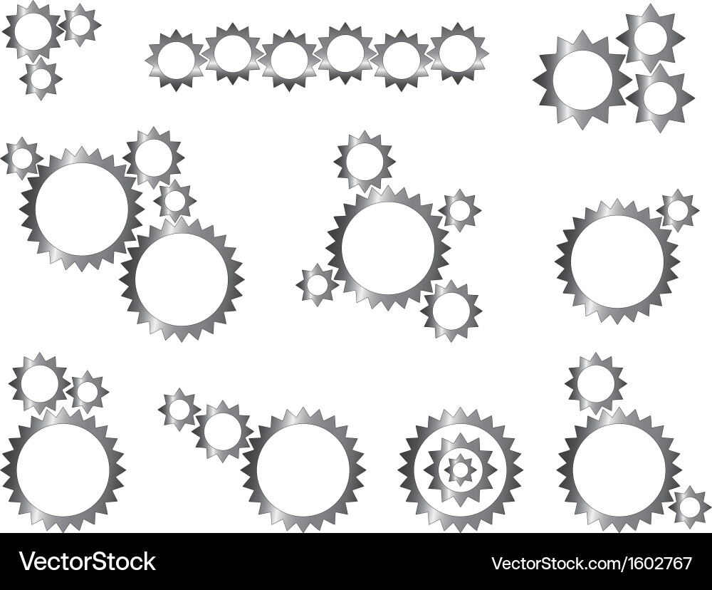 Mechanic gear wheels Royalty Free Vector Image