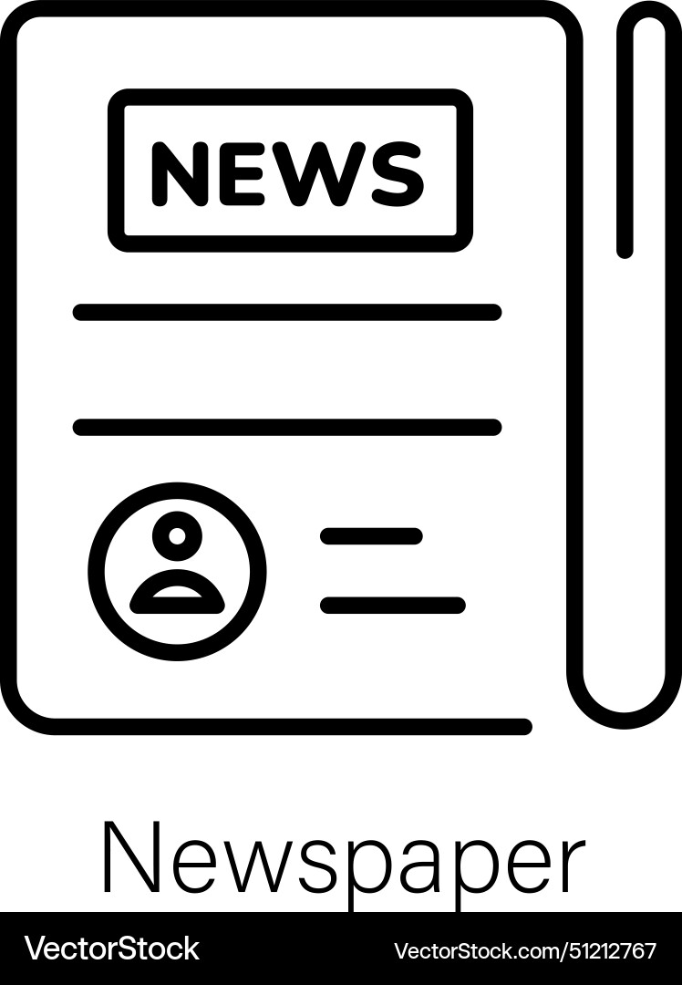 Newspaper Royalty Free Vector Image - VectorStock