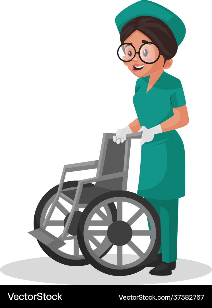 Nurse cartoon character Royalty Free Vector Image