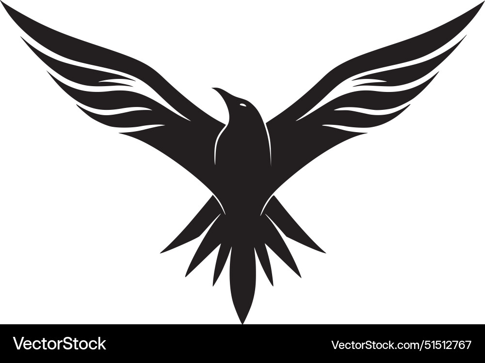 Petrel - minimalist and flat logo Royalty Free Vector Image