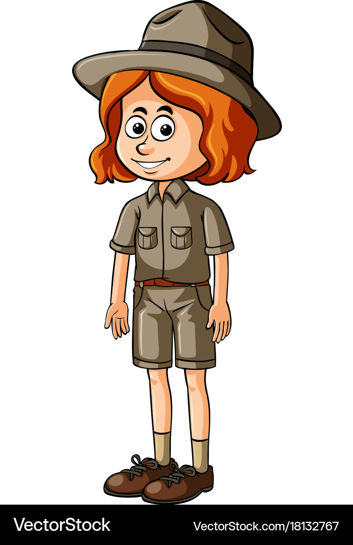 Safari Ranger Character Royalty Free Vector Image