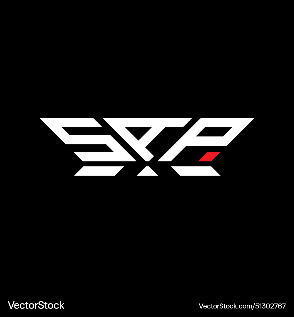 Sap letter logo design simple and modern Vector Image