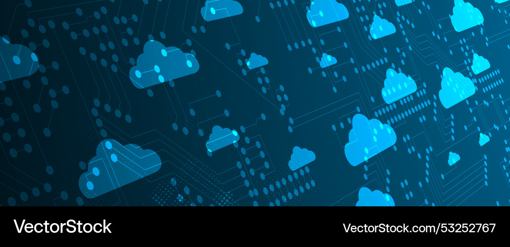 Where digital transformation meets the limitless Vector Image