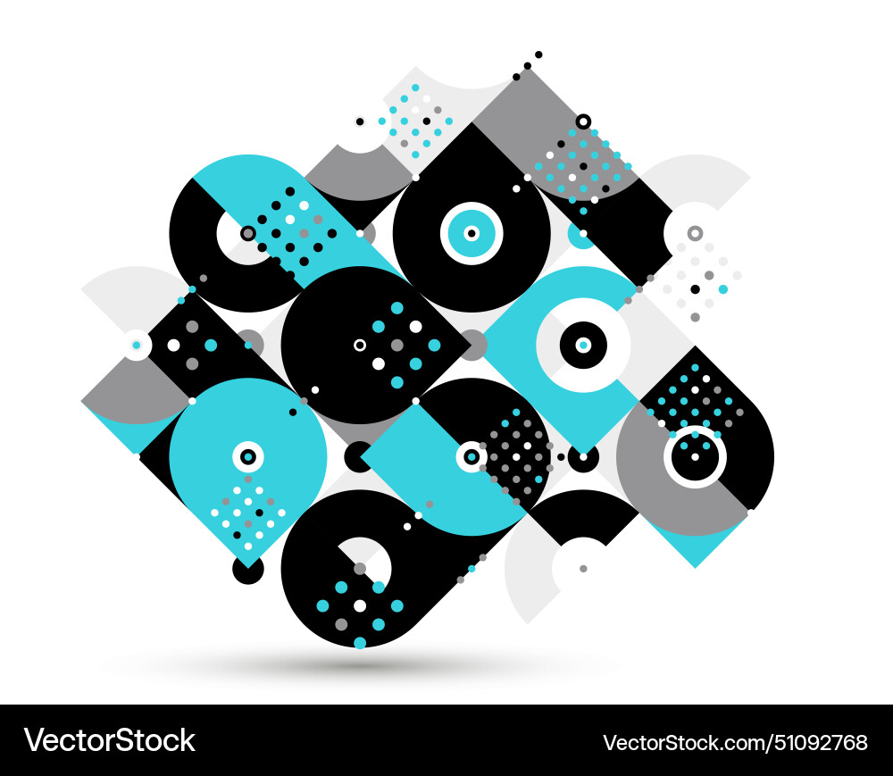 23absa 0652trendy geometric motif abstract Vector Image