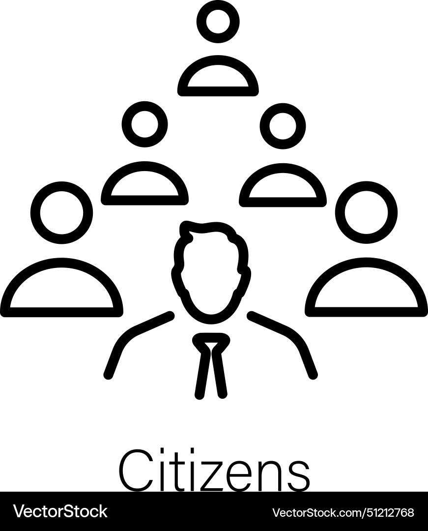Citizens Royalty Free Vector Image - VectorStock