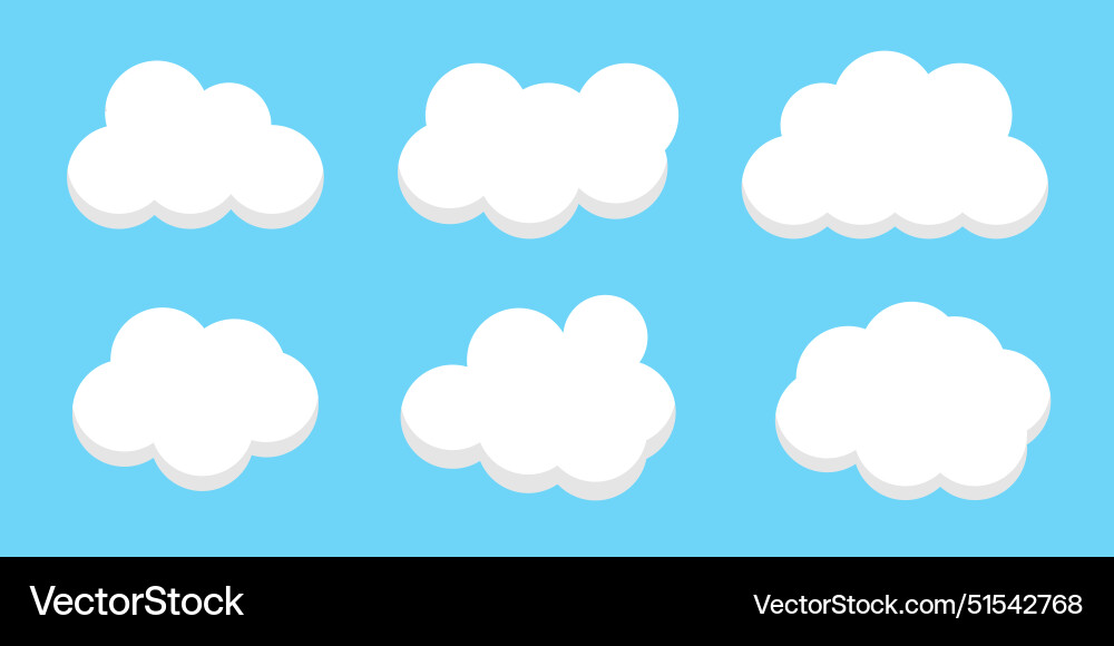 Clouds icon cloud symbol Royalty Free Vector Image